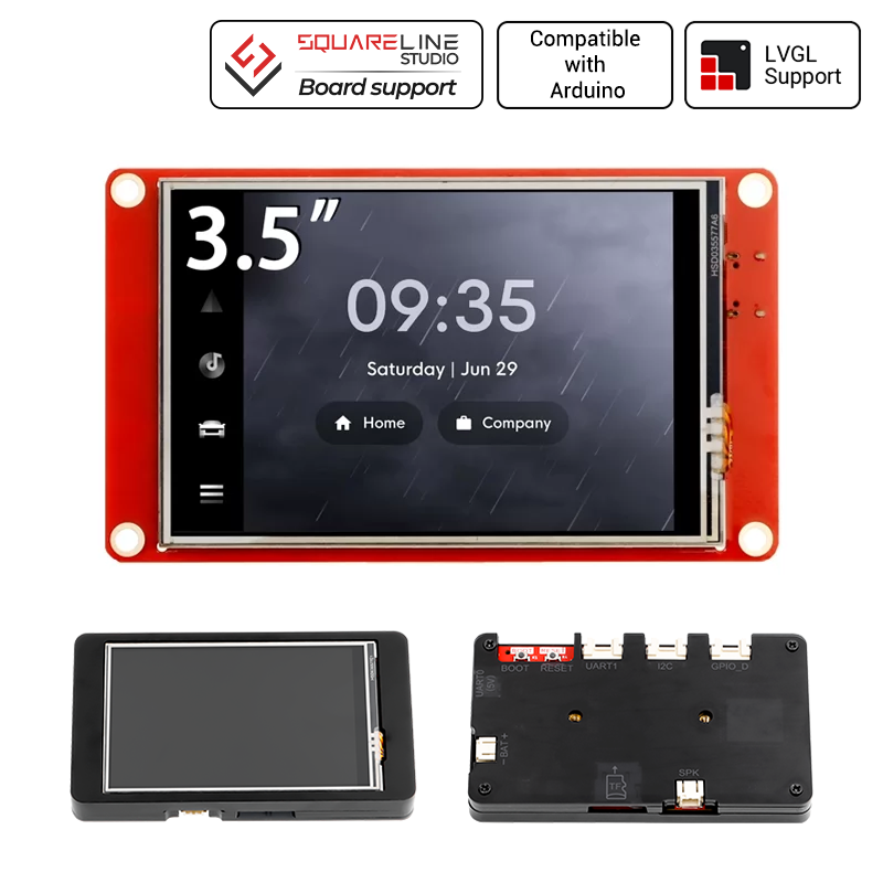 ELECROW CrowPanel 3.5" HMI ESP32 Display 480x320 SPI TFT LCD Touch ...