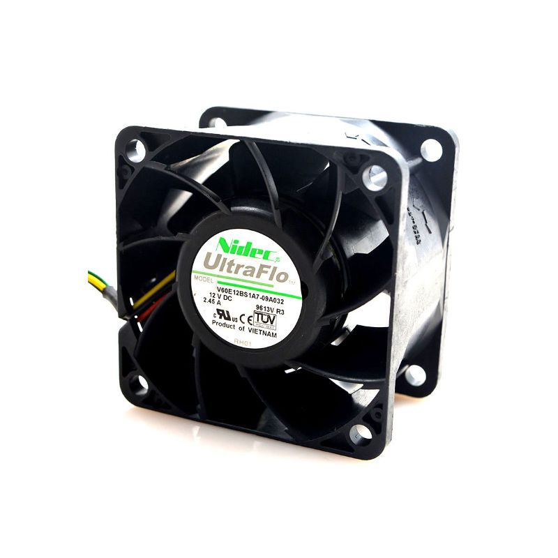 Nidec DC Fan V60E12BS1A7-09A032 12V 2.45A 60mmx60mmx38mm (USED LIKE NEW)