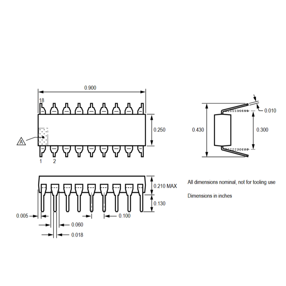 UDN2982A 8-Channel Source Drivers DIP IC