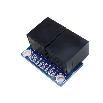 RJ45 Horizontal Side by Side 8 Pin Panel Mountable Board