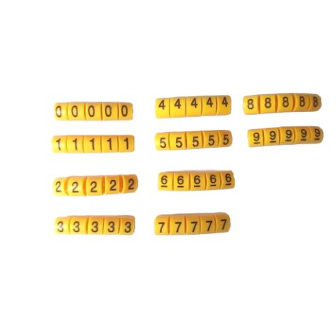 EC-2 Cable Wire Markers Letter Set 0 to 9