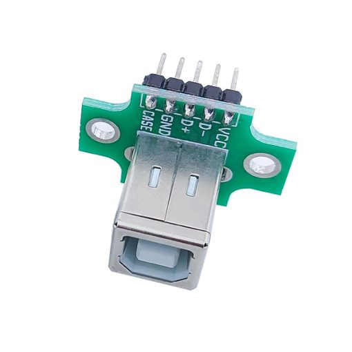 USB Type B Female to Pin Header (Vertical Type)