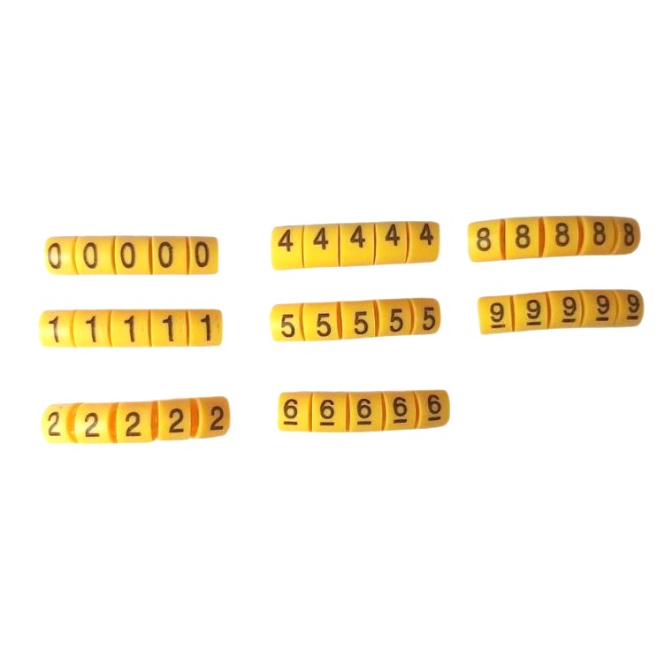 EC-1 Cable Wire Markers Letter Set 0 to 9