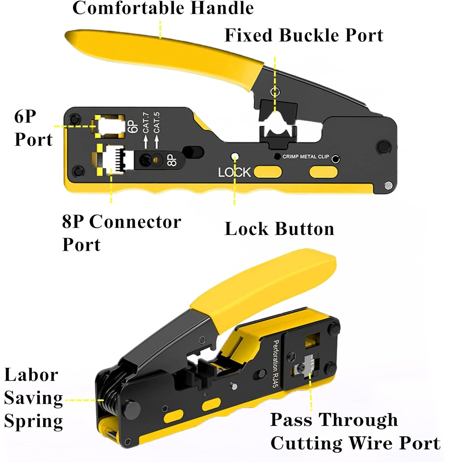HT-7018 Modular Plug Crimping Tool