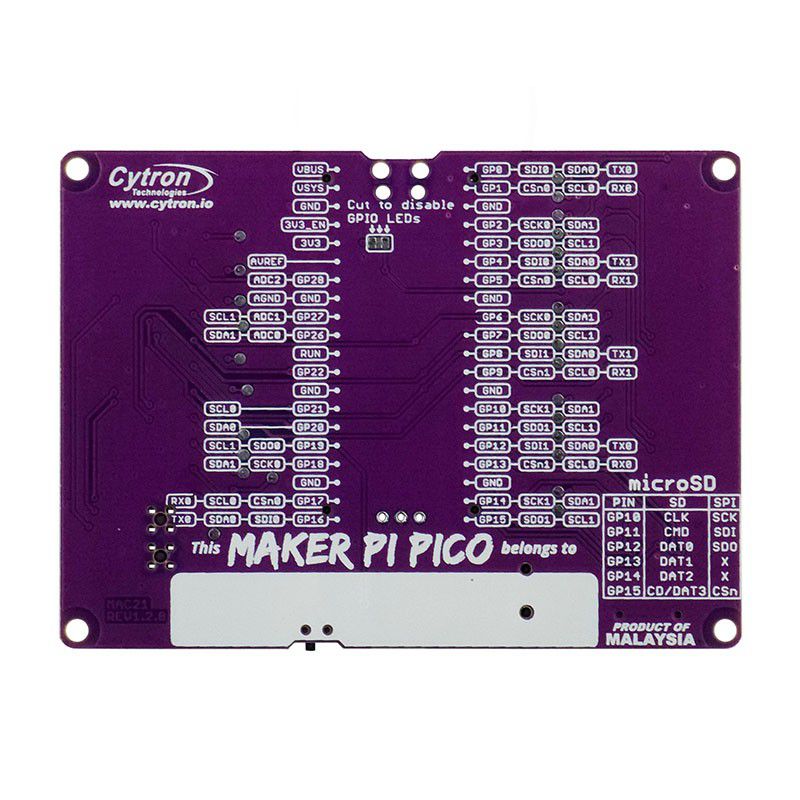 Cytron MAKER-PI-PICO Simplifying Raspberry Pi Pico for Beginners
