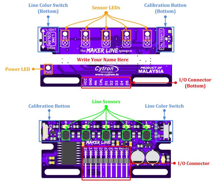 Cytron Maker Line Simplifying Line Sensor For Beginner